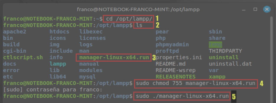 ¿Cómo ejecutar XAMPP en Linux Mint? - Profe Franco